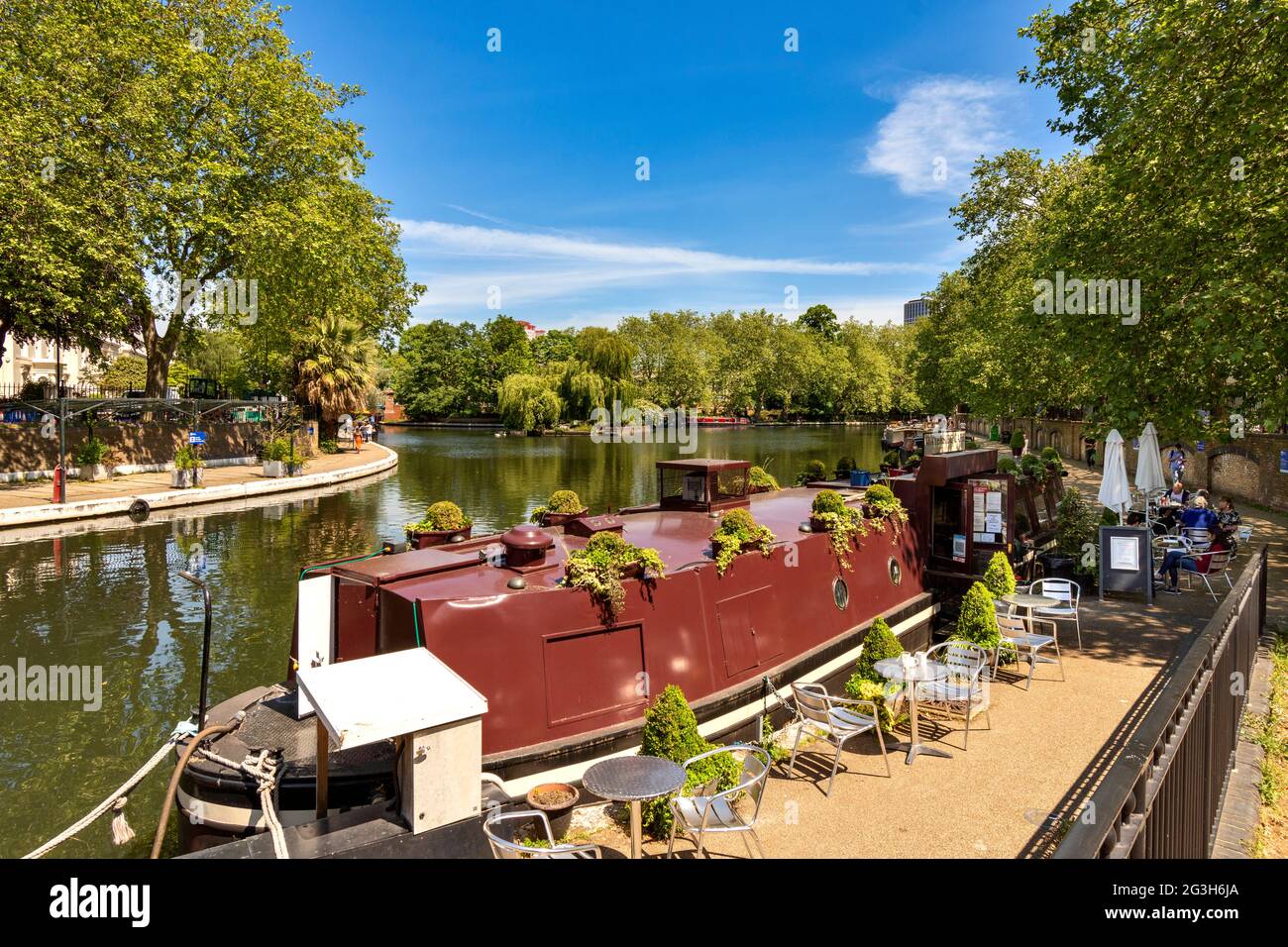 LONDON ENGLAND LITTLE VENICE GRAND UNION CANAL AND REGENT'S CANAL ...