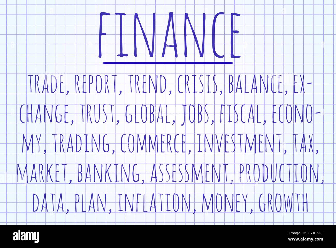 Finance word cloud Stock Photo - Alamy