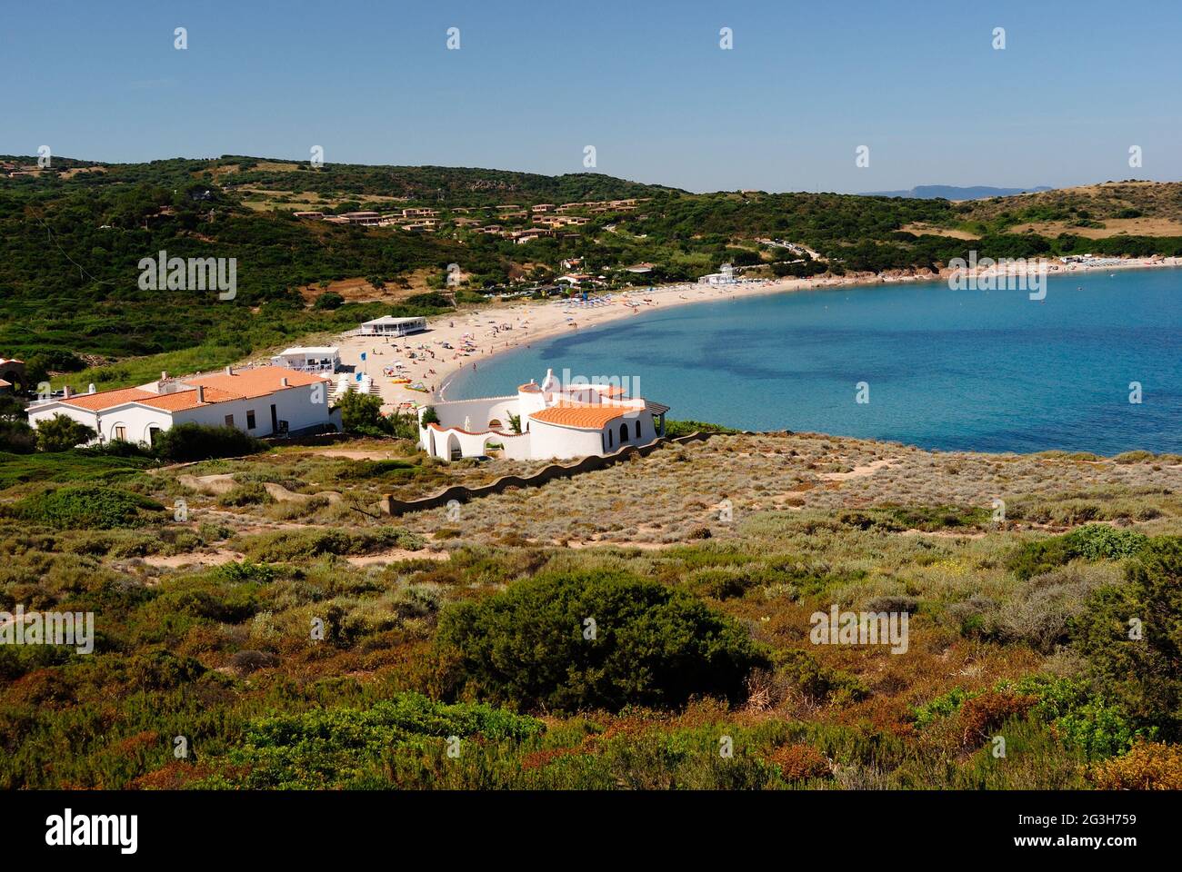 View of Arinedda beach Stock Photo - Alamy