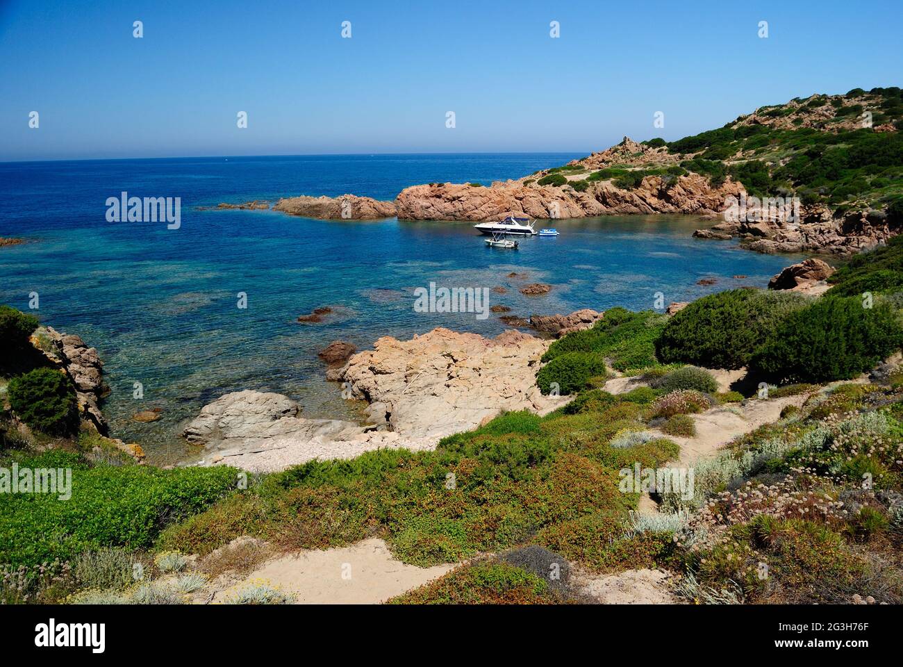 View of Cala Calboni beach, near Punta Canneddi Stock Photo - Alamy