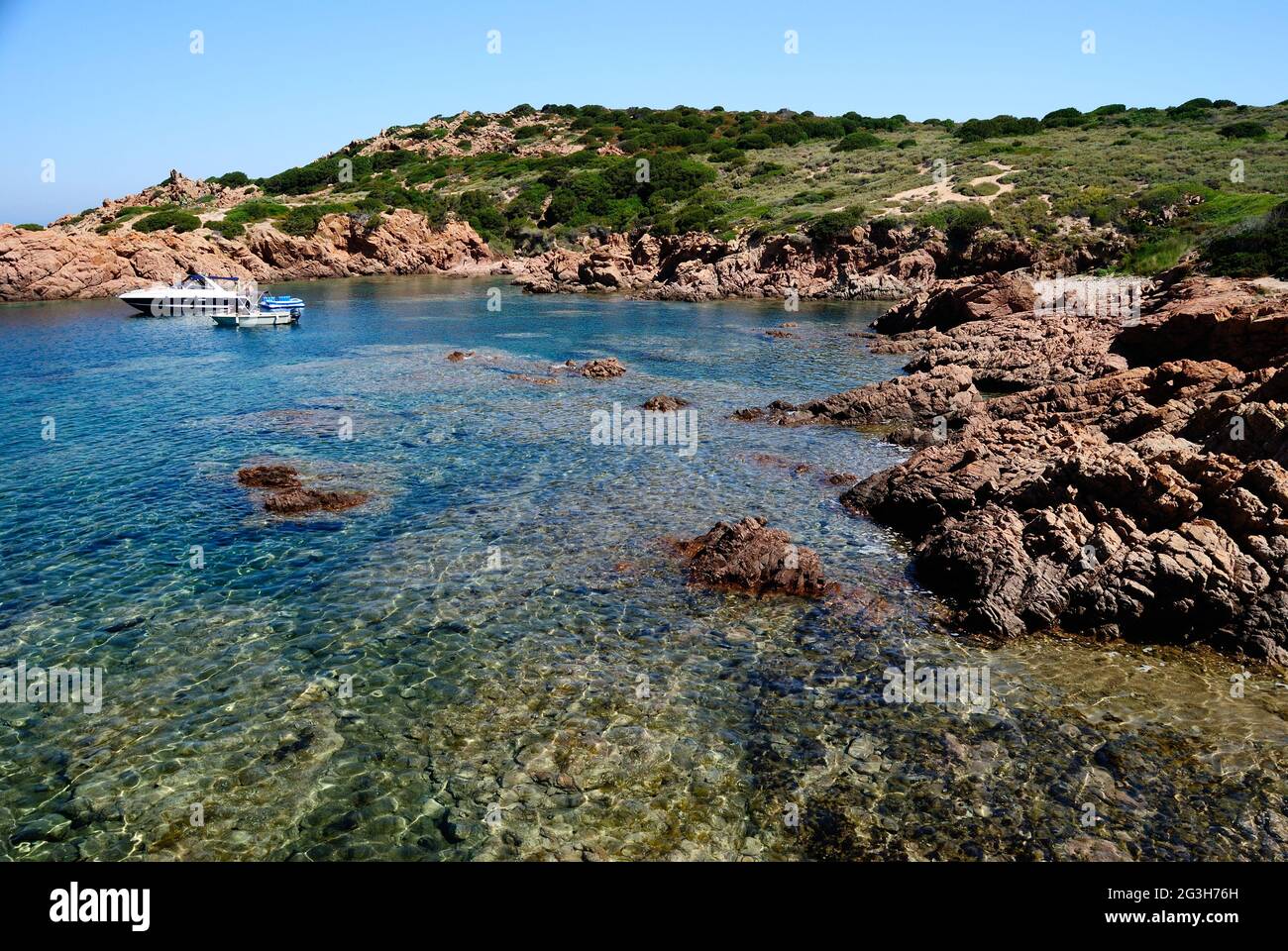 View of Cala Calboni beach, near Punta Canneddi Stock Photo - Alamy