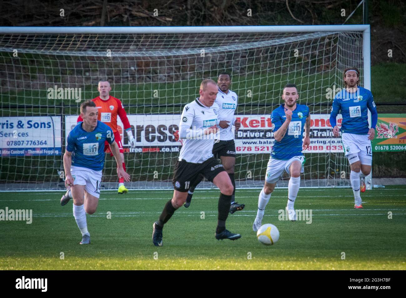 Bala, Wales 10 April 2021. JD Cymru Premier match between Bala Town and ...