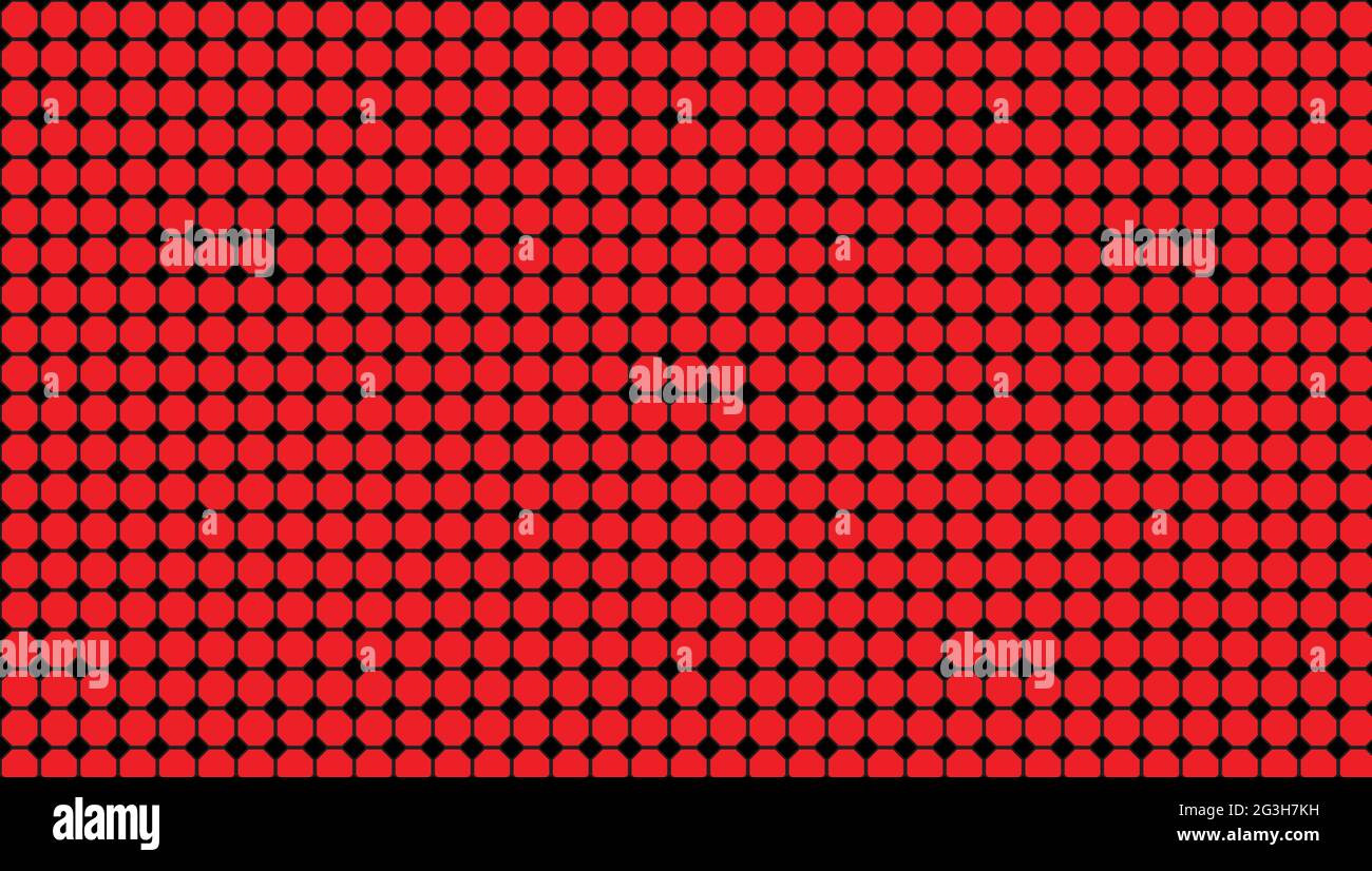 Red octagons and black background backdrop abstract wallpaper Stock ...