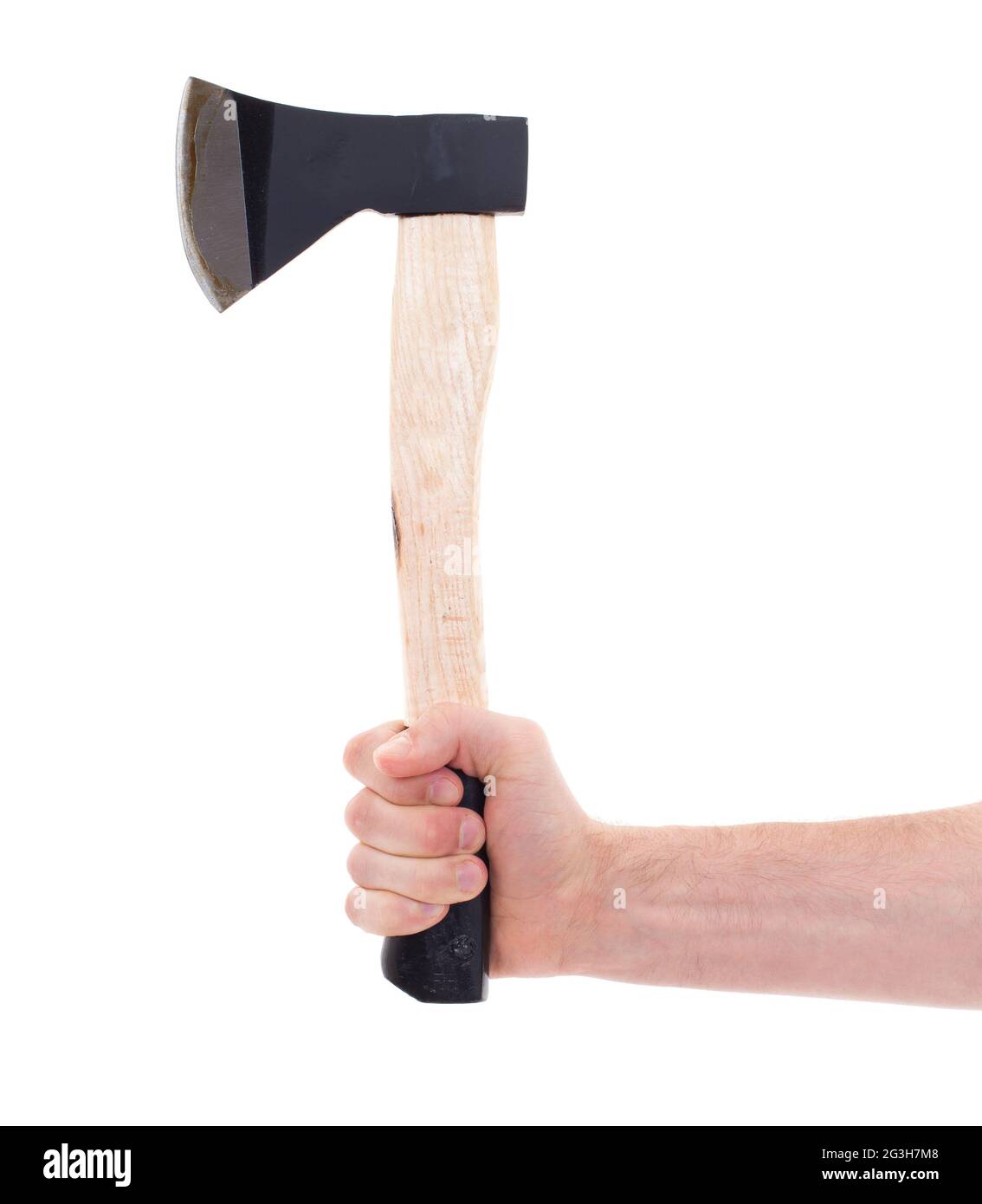 Hand holding a modern axe Stock Photo - Alamy