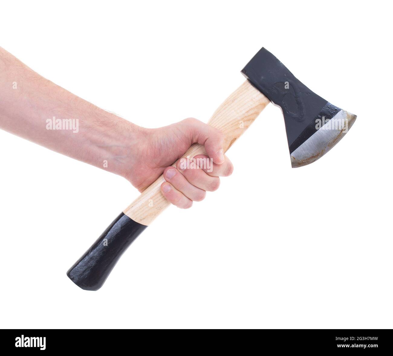 Hand holding a modern axe hi-res stock photography and images - Alamy