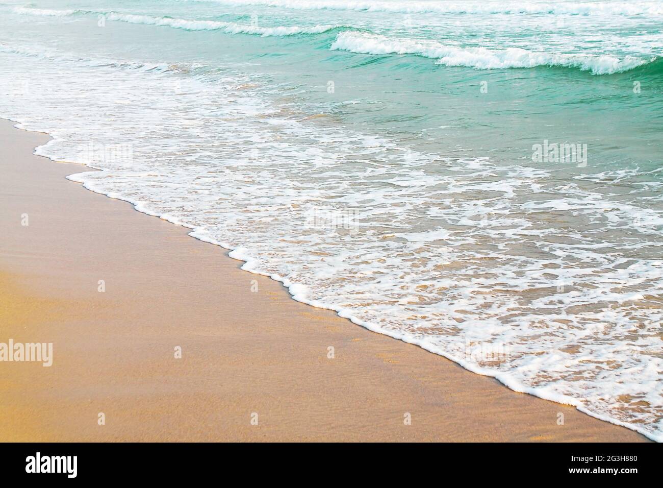 Sea beach in the morning Stock Photo - Alamy