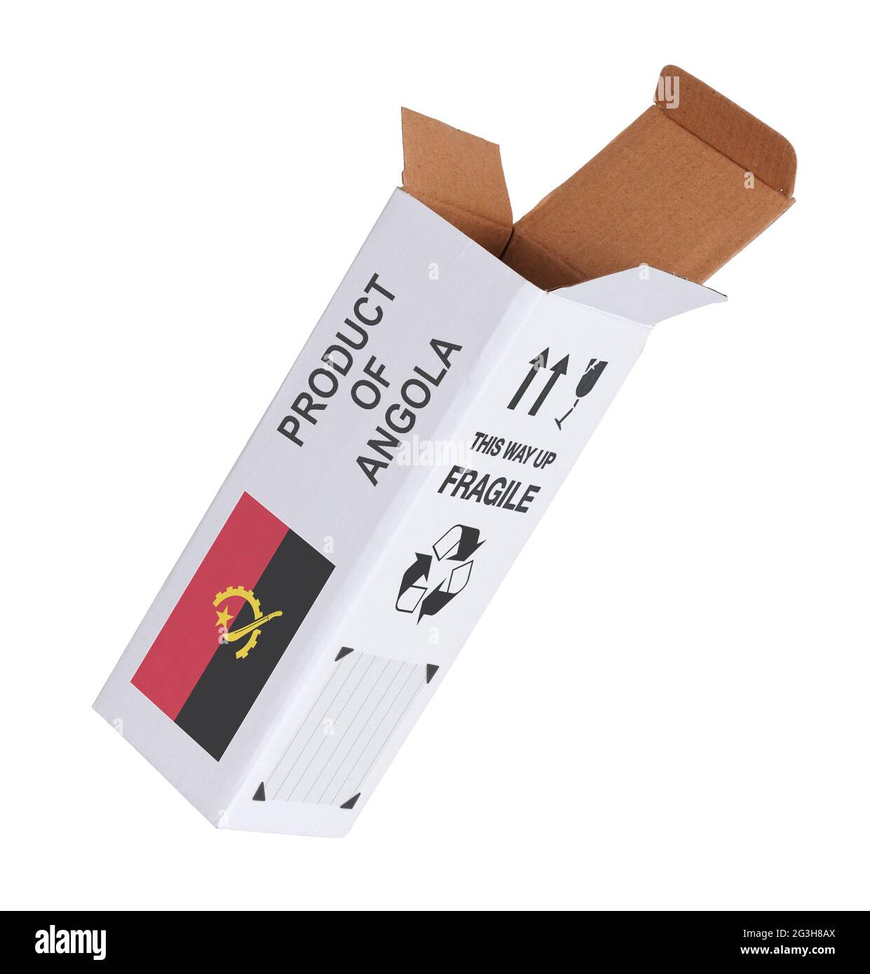 Concept of export - Product of Angola Stock Photo - Alamy