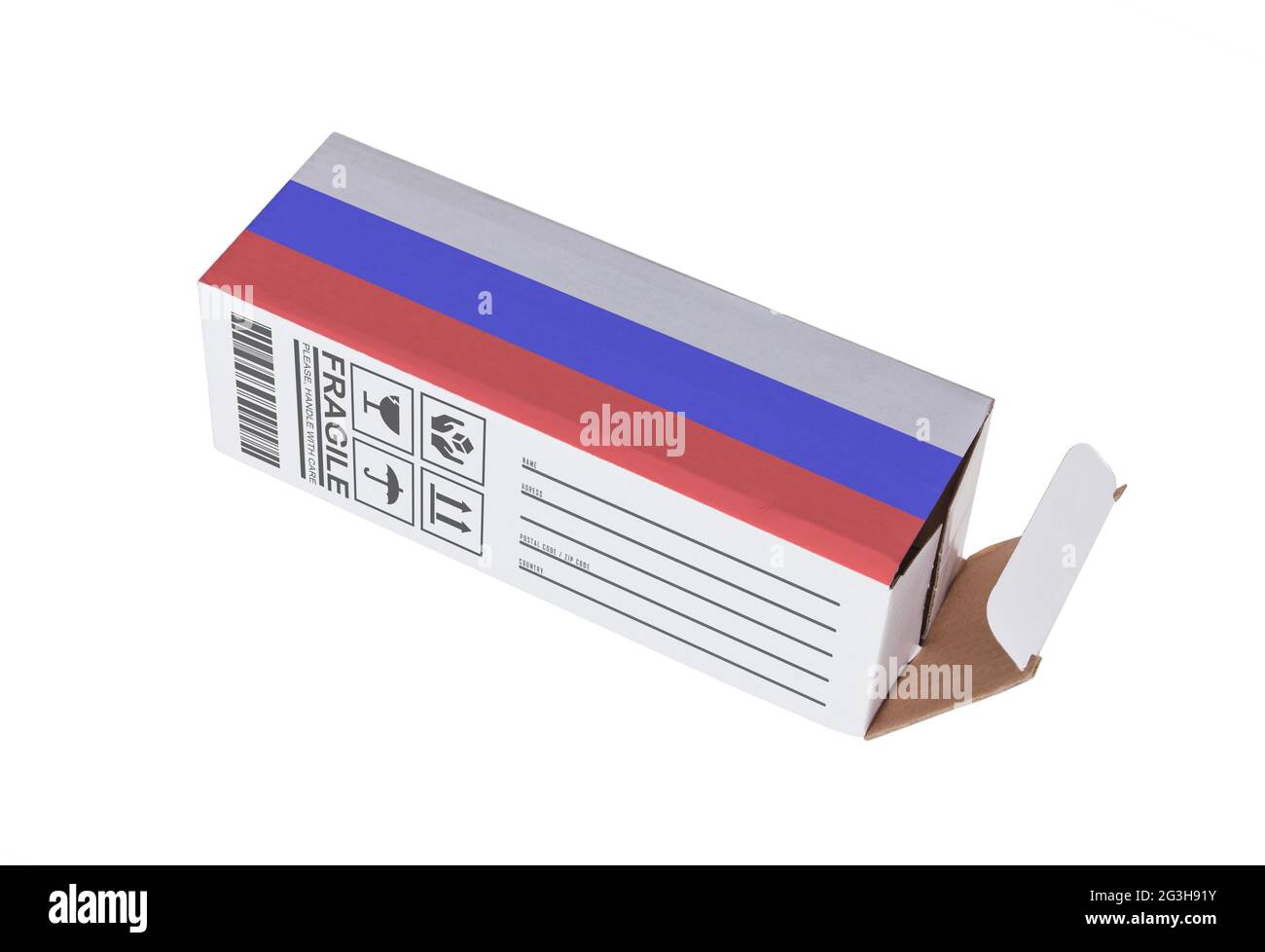 Concept of export - Product of Russia Stock Photo - Alamy