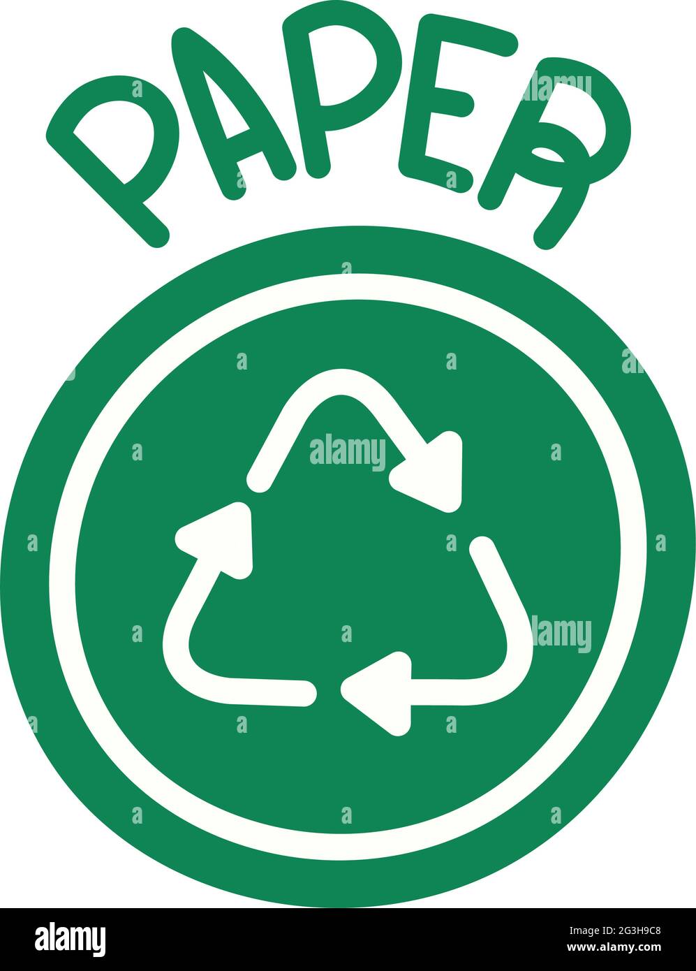 paper recycling symbol Stock Vector Image & Art - Alamy