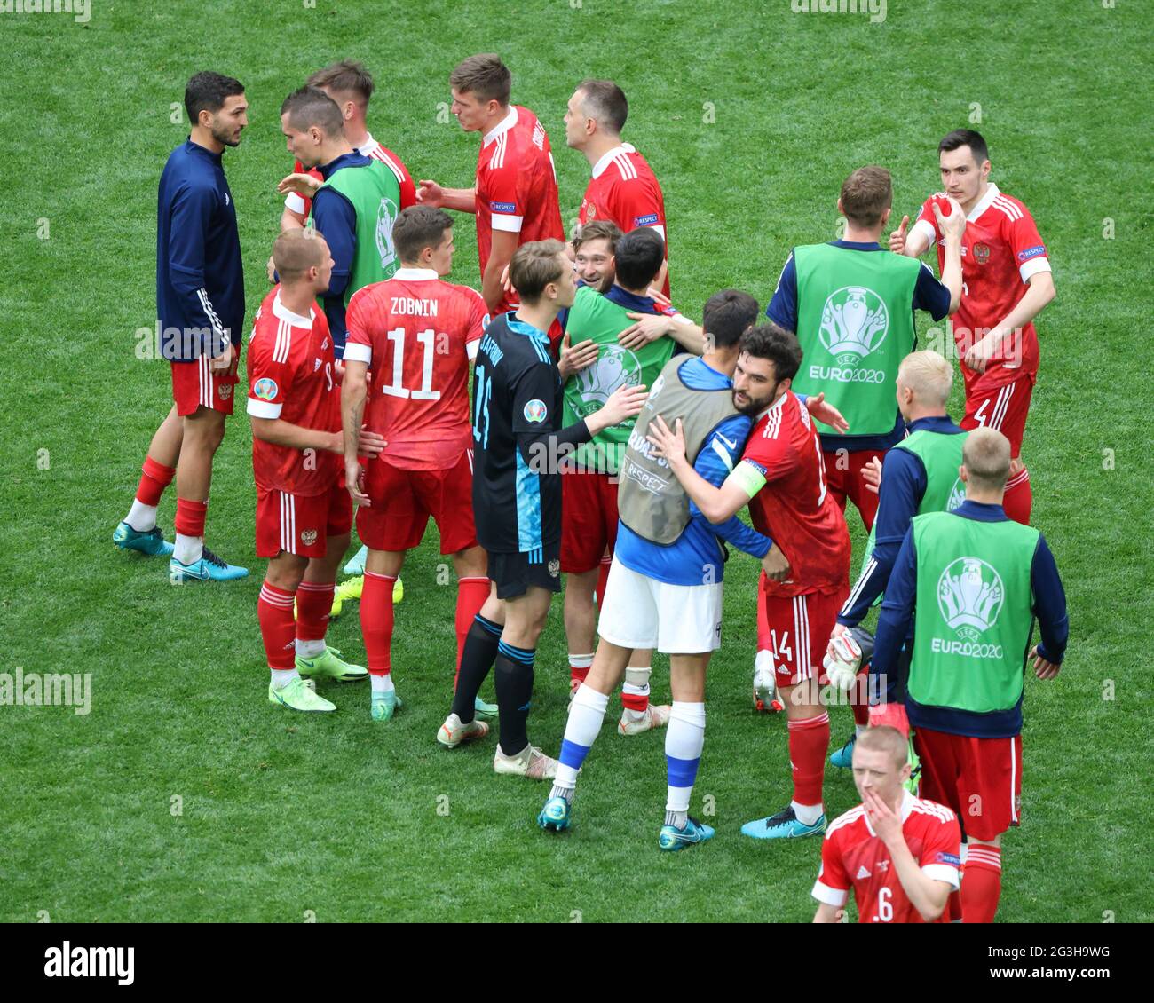 Saint Petersburg, Russia - 16 June 2021: Football. European Football ...