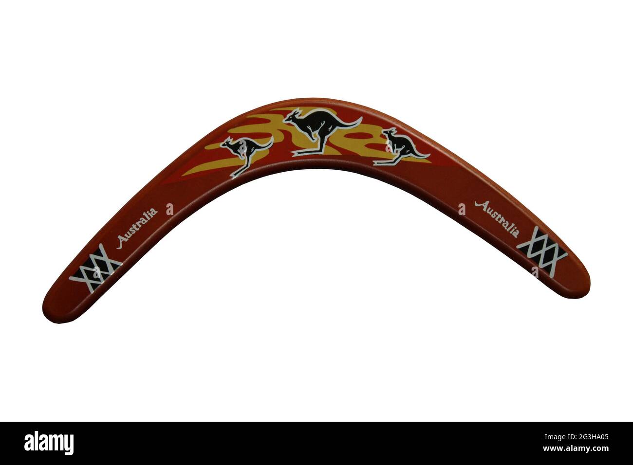 A Traditional Decorated Australian Wooden Boomerang Stock Photo - Alamy