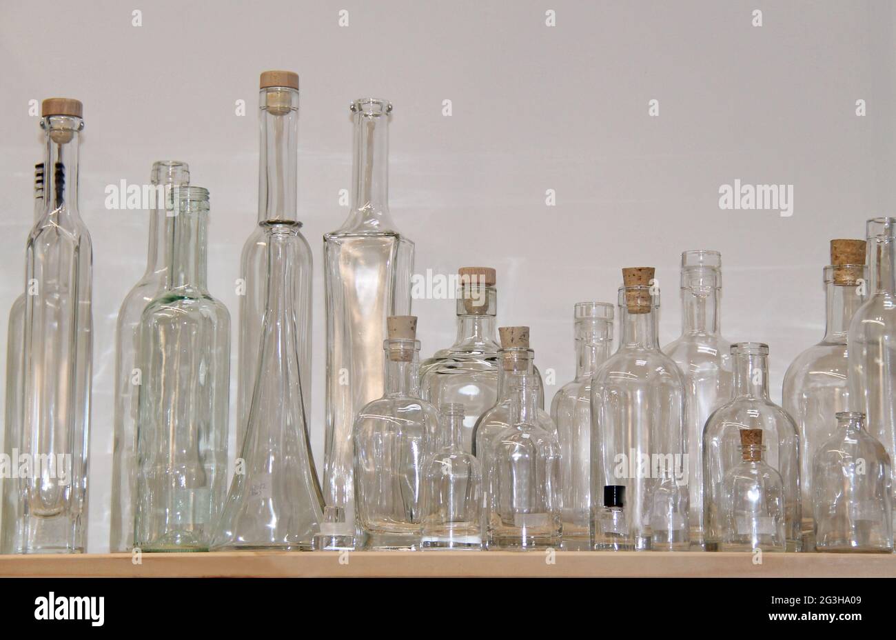 Assorted glass bottles jars hi-res stock photography and images - Alamy