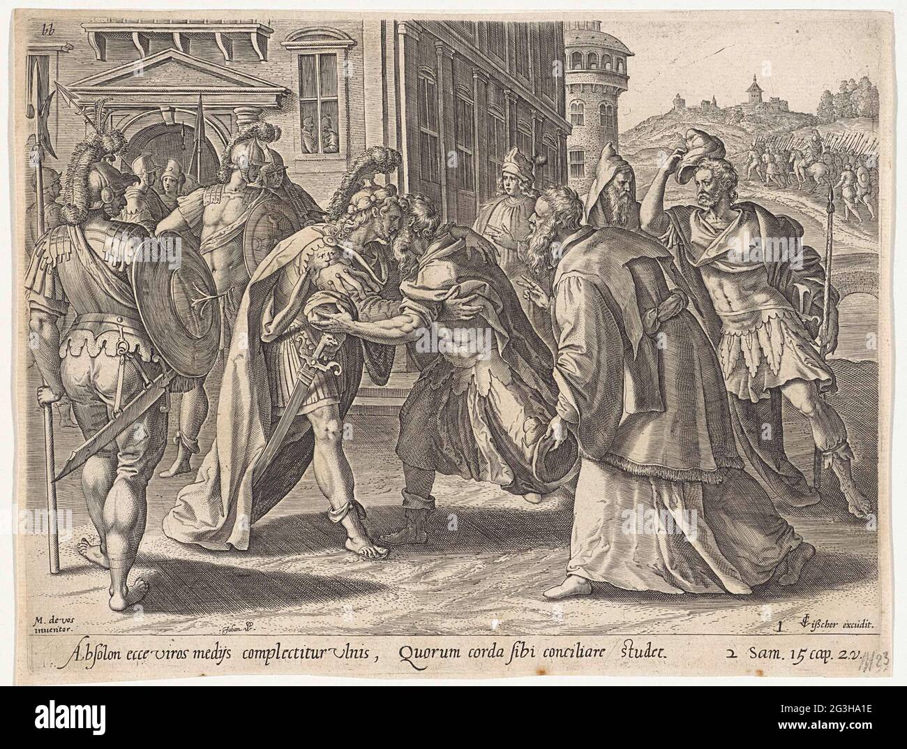 Absalom grabs to power; History of David and Absalom; Theatrum Biblicum ...