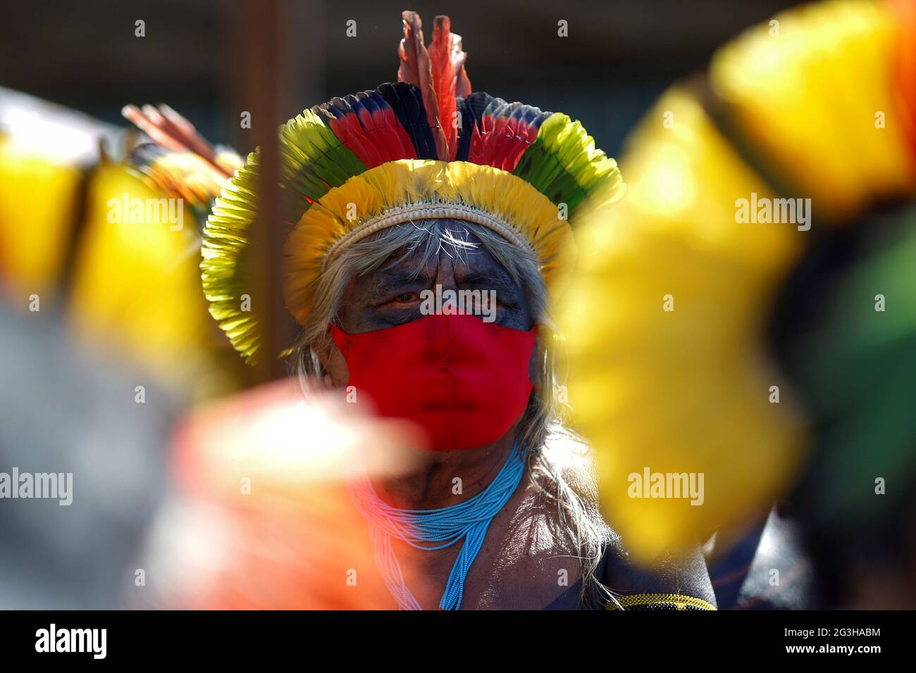 Kayapo protest hi-res stock photography and images - Alamy