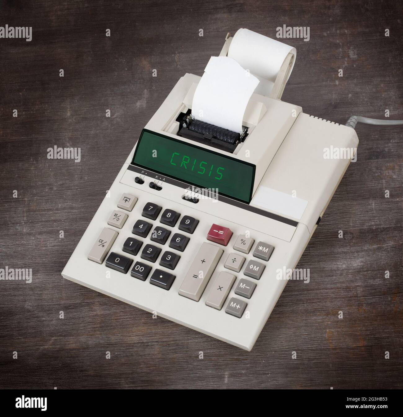 Old calculator economics hi-res stock photography and images - Alamy