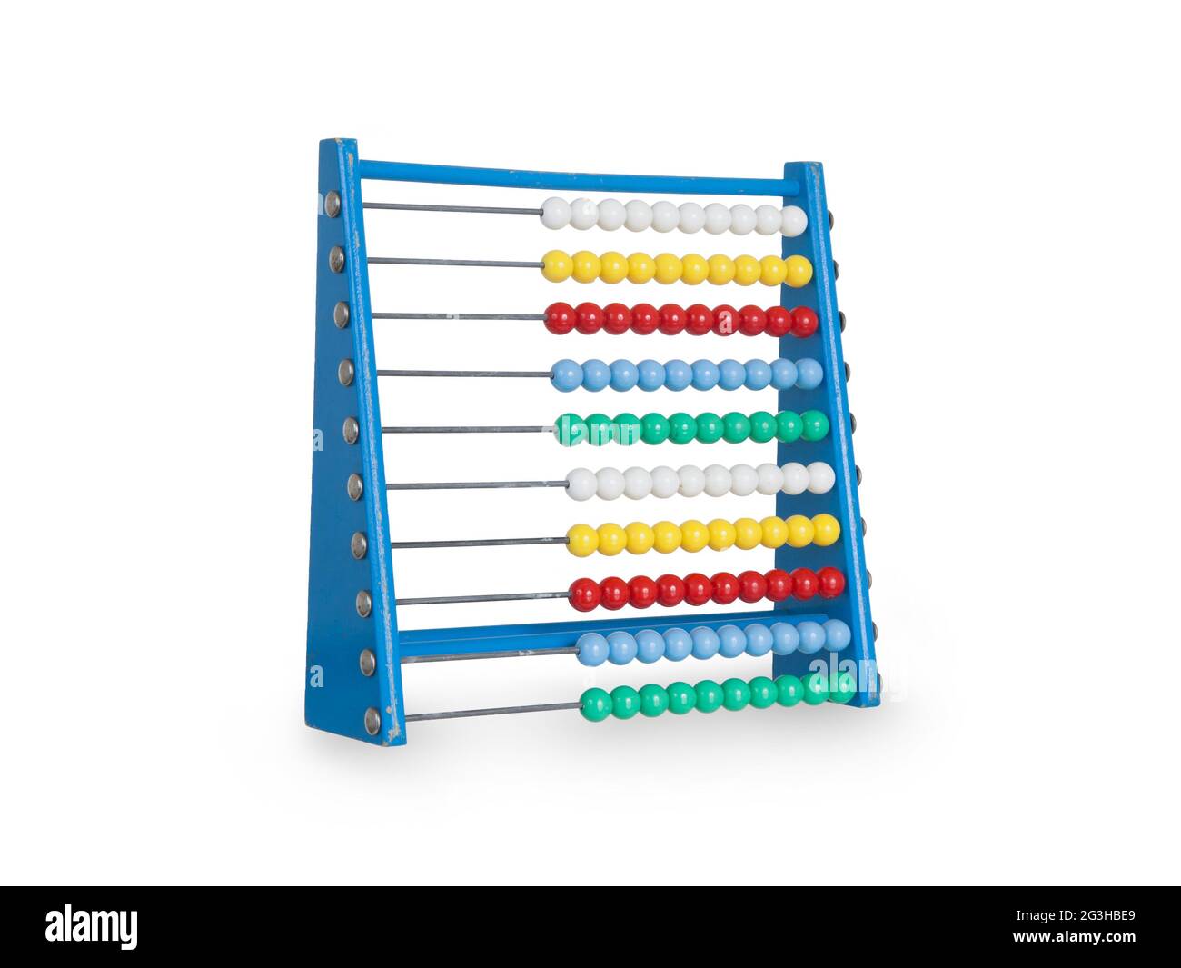 Old abacus on white Stock Photo - Alamy
