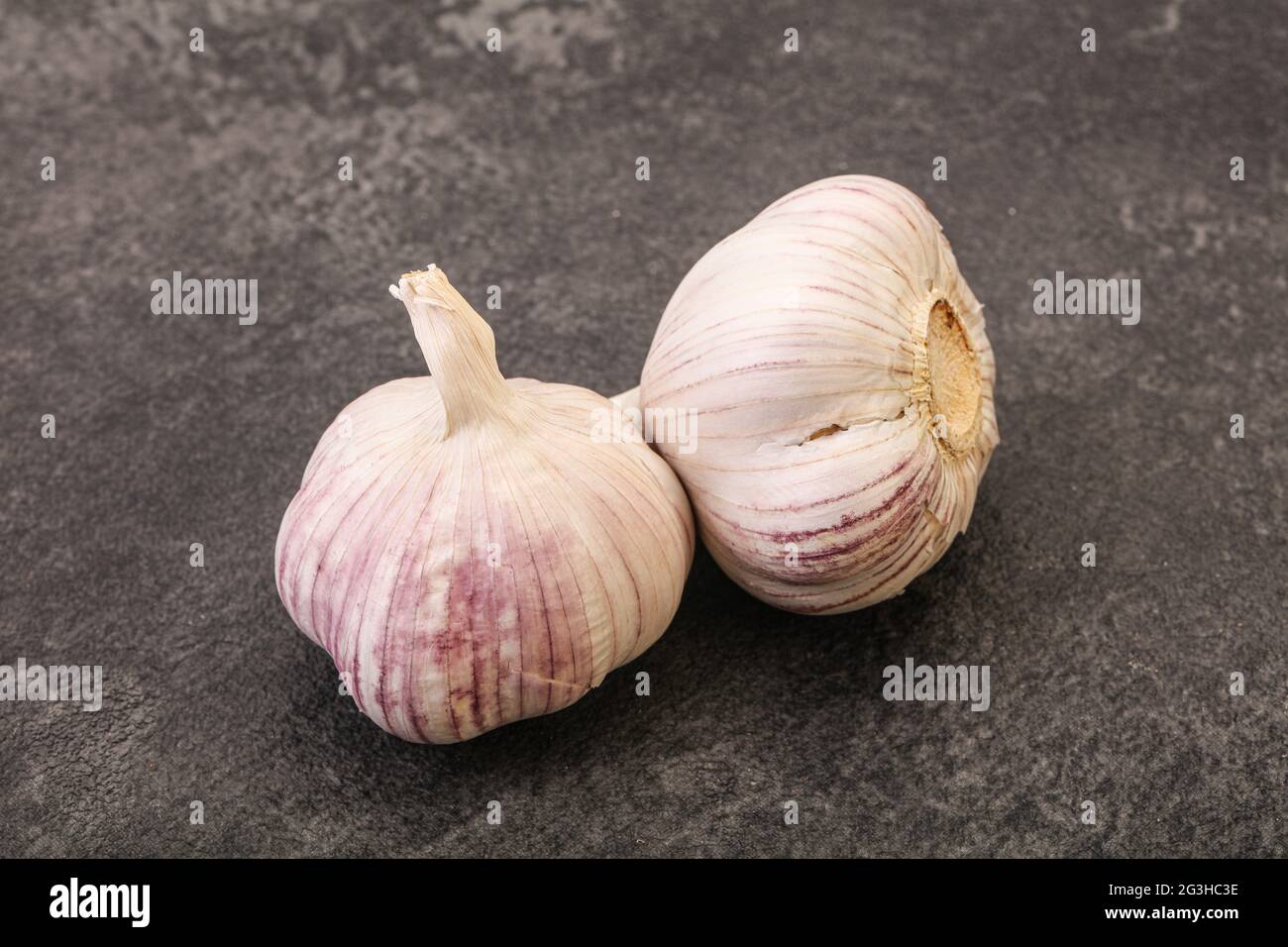 Fresh ripe and tasty garlic isolated Stock Photo - Alamy