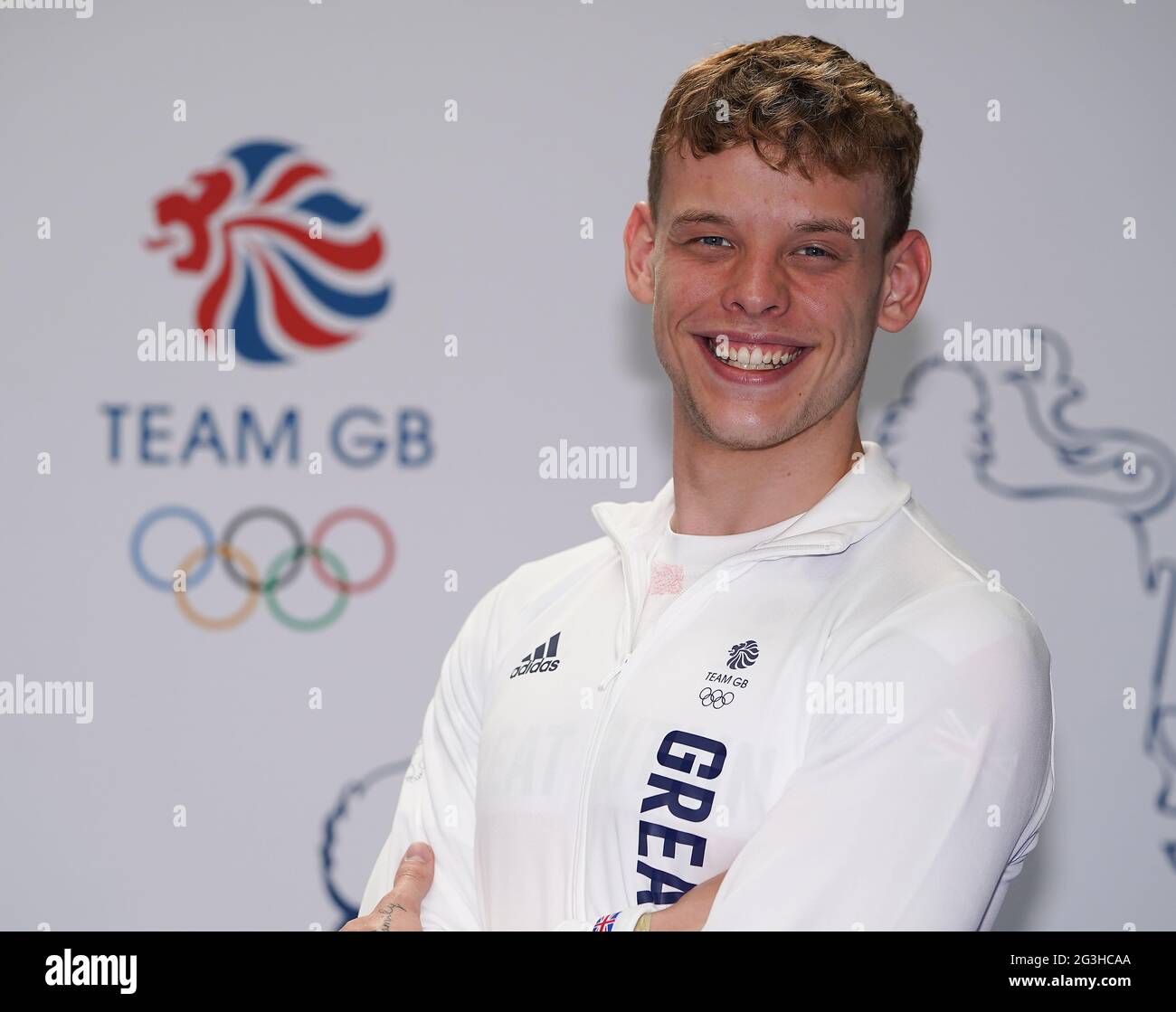 Matthew Richards during the kitting out session for the Tokyo Olympics ...