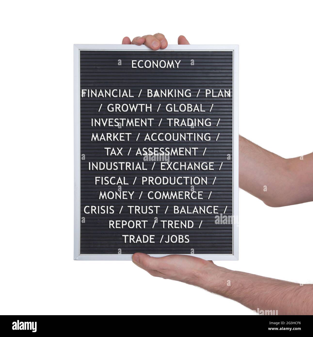 Economy crisis word cloud hi-res stock photography and images - Alamy