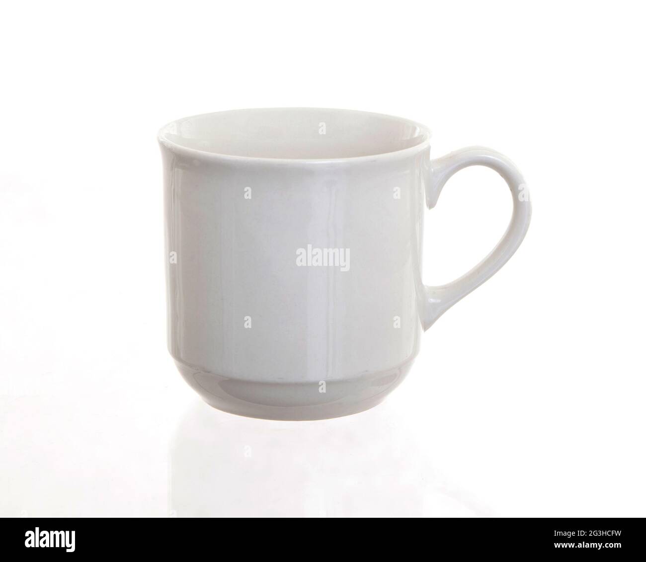 White cup isolated Stock Photo - Alamy