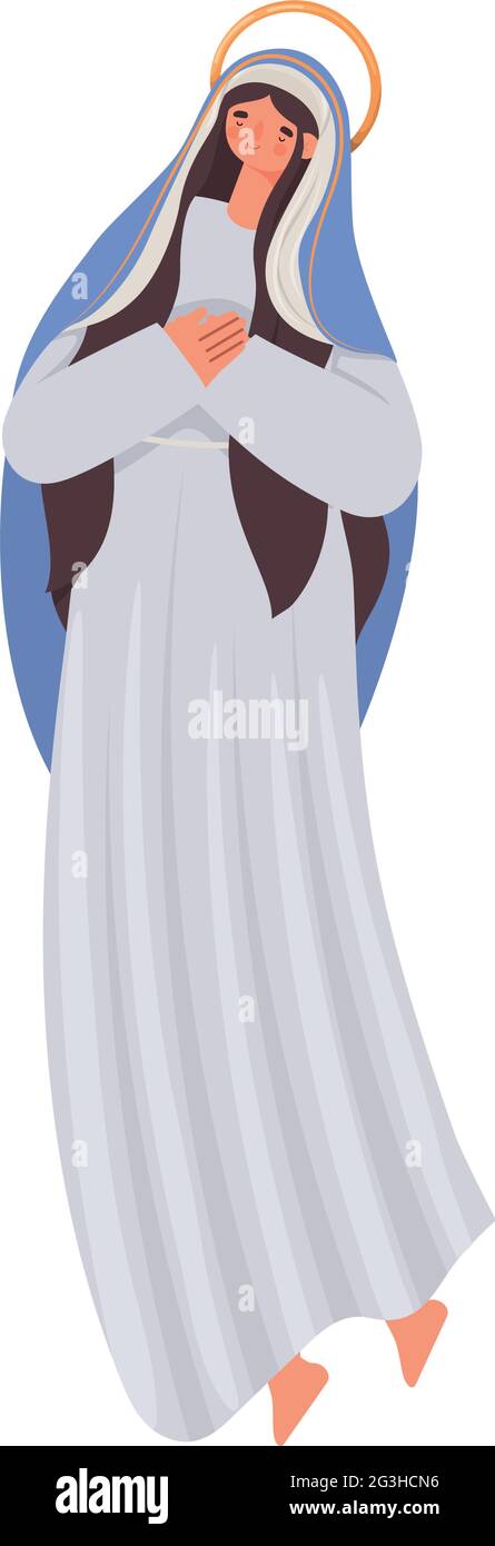 icon of beautiful mary Stock Vector Image & Art - Alamy