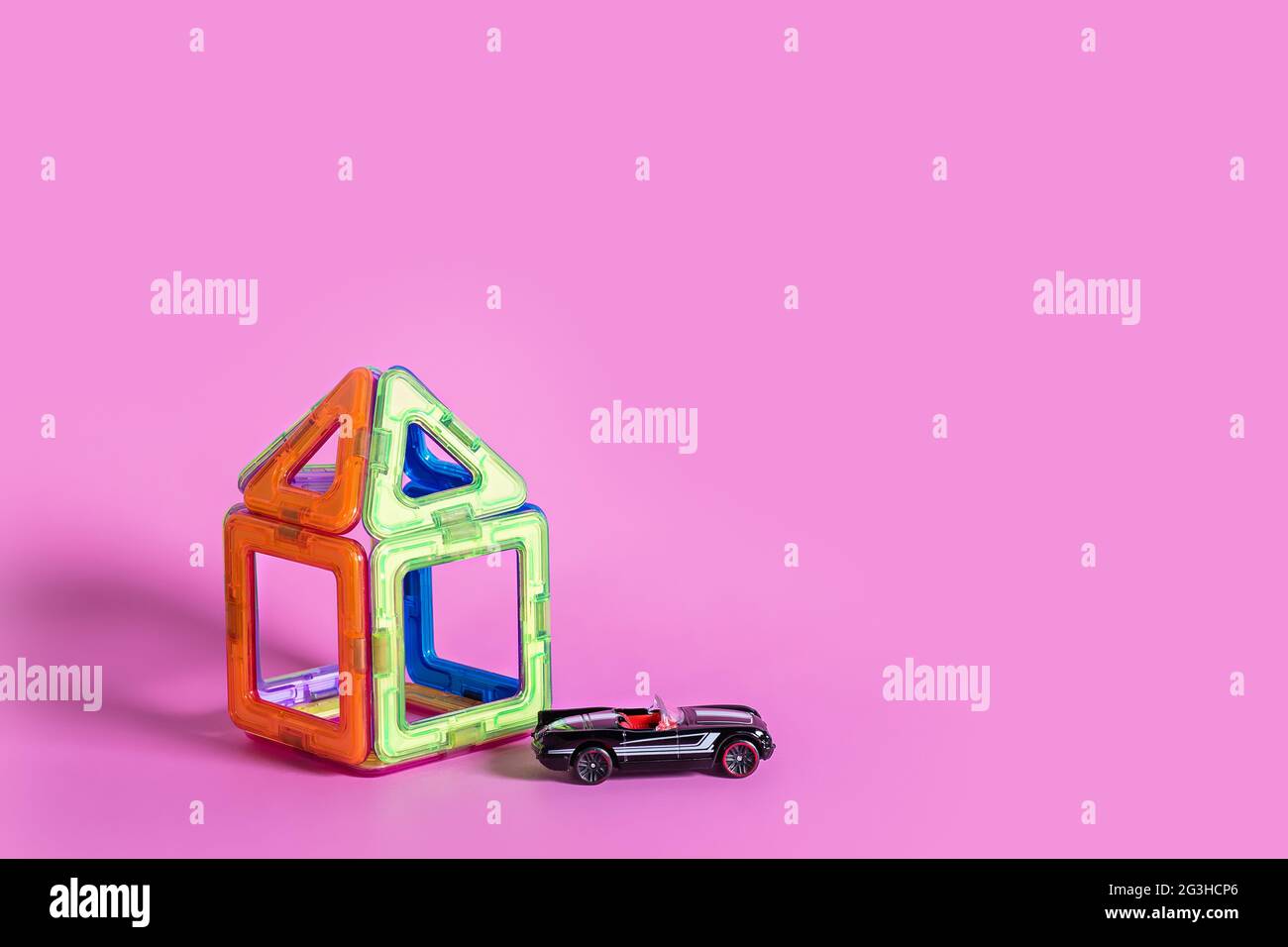 children's magnetic designer for development of motor skills, thinking ...