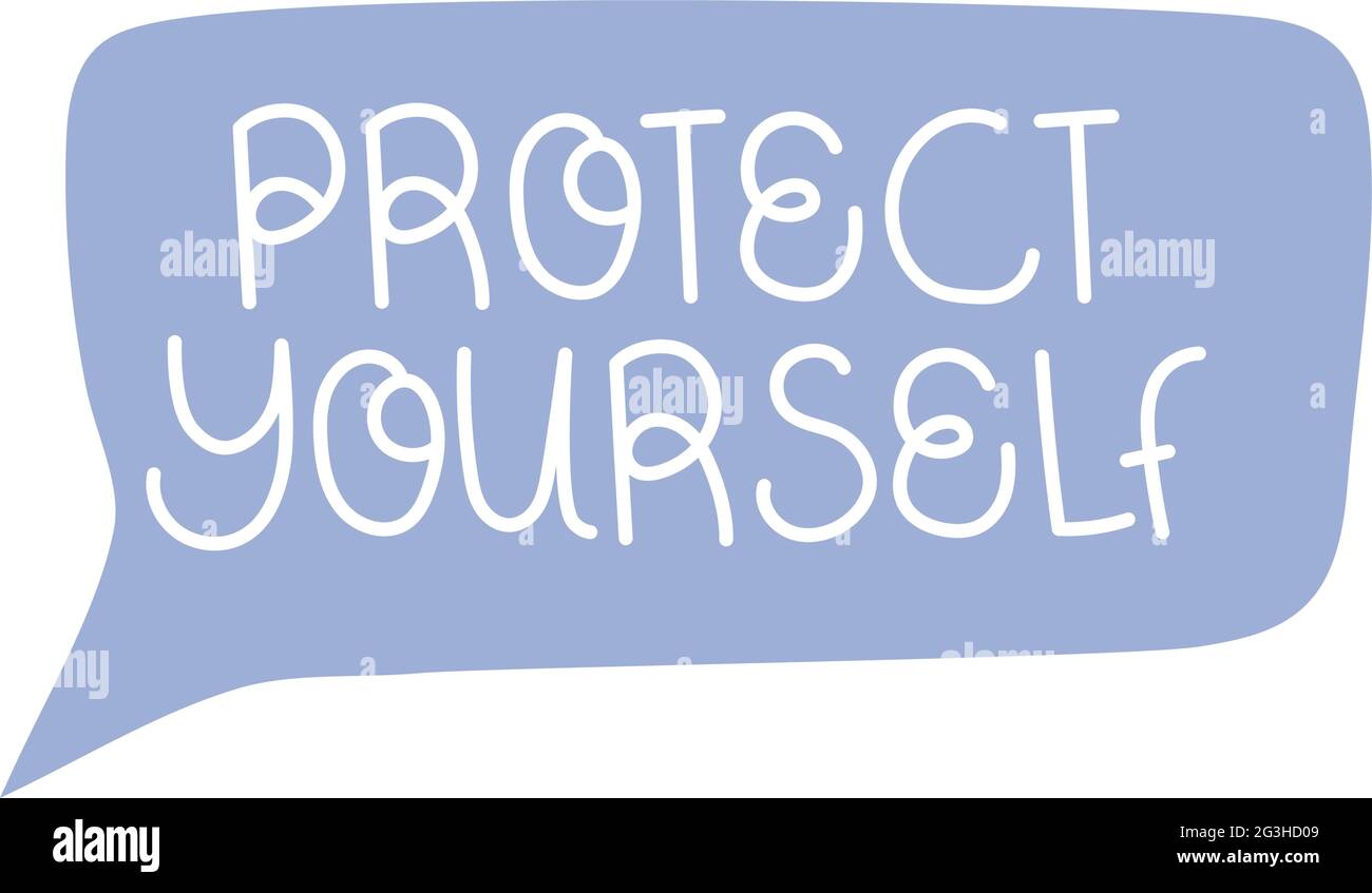 protect yourself lettring Stock Vector Image & Art - Alamy
