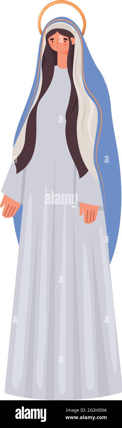 figure of holy mary Stock Vector Image & Art - Alamy