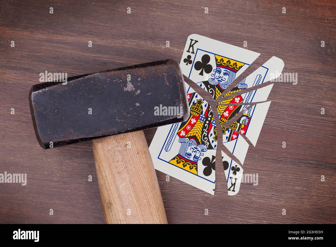 King card broken hi-res stock photography and images - Alamy