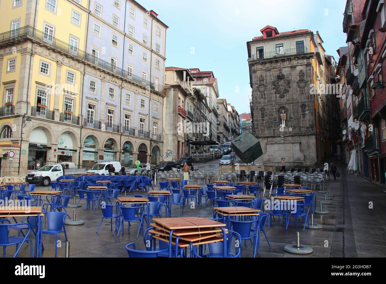 ribeira square in porto (portugal Stock Photo - Alamy