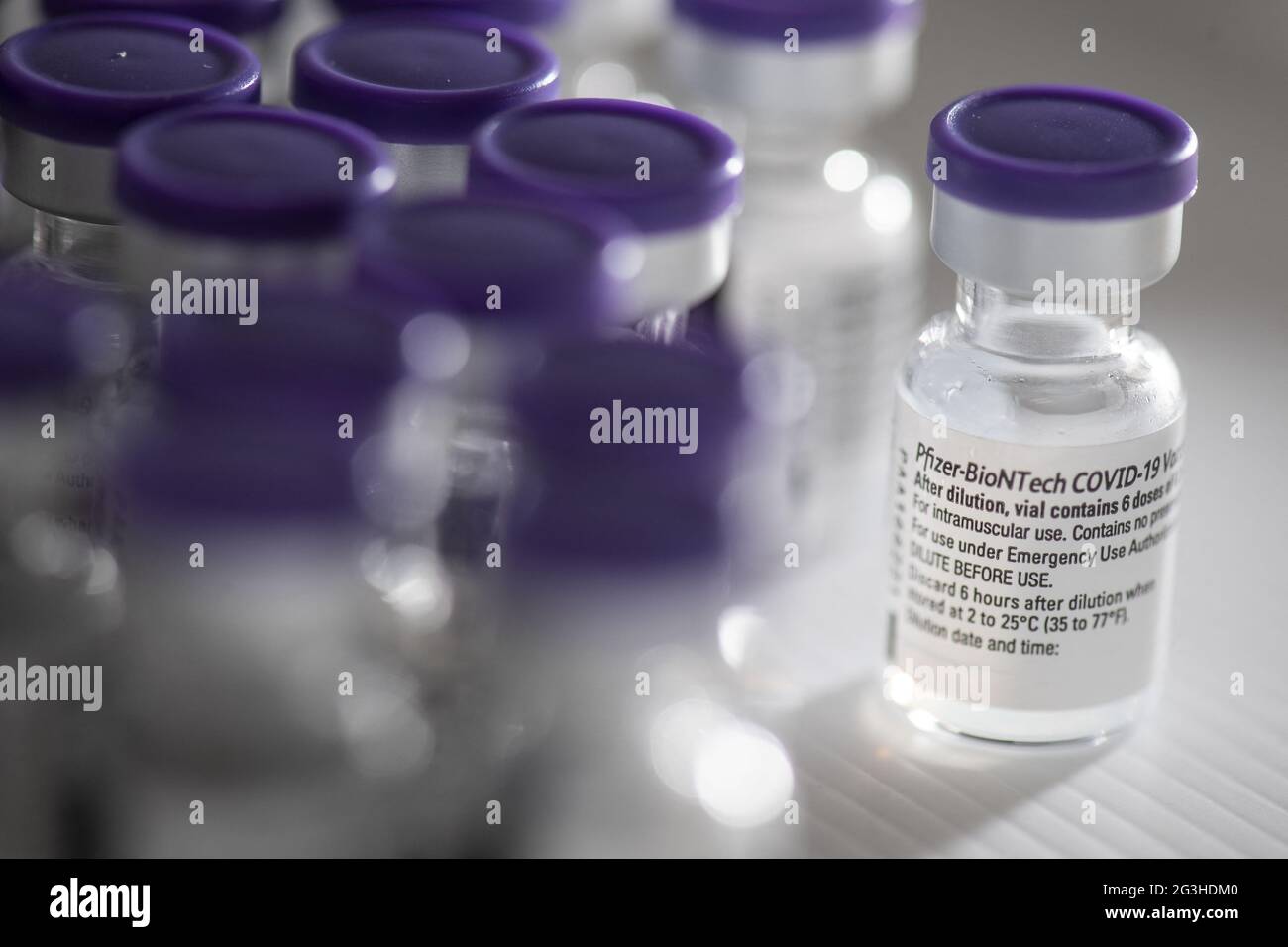 Pfizer BioNTech COVID-19 coronavirus vaccine. Ankara, Turkey on June 16 ...