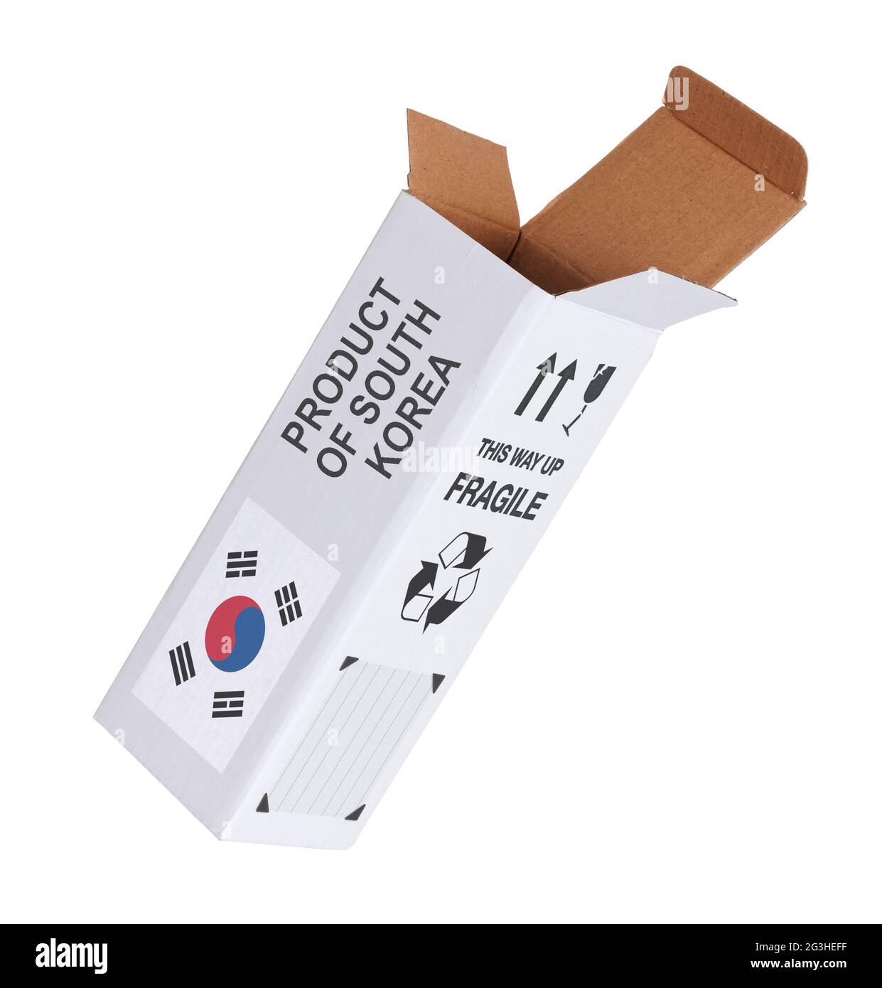 Concept of export - Product of South Korea Stock Photo - Alamy