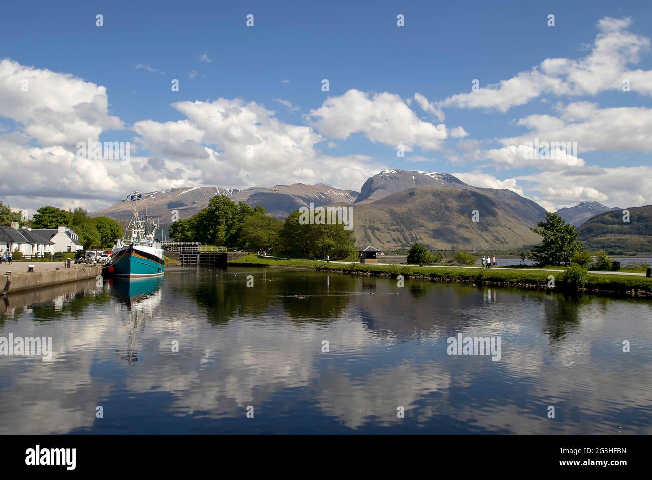 Corpach Sea Lock near Fort William in the Scottish Highlands, UK Stock ...
