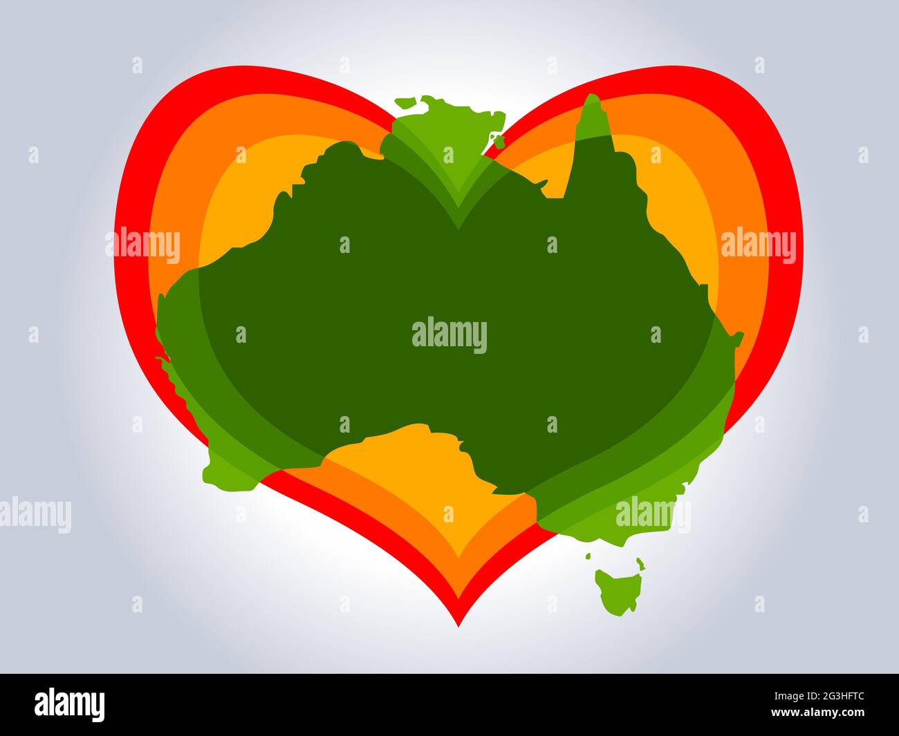 Save Australia vector illustration. Australia continent green ...