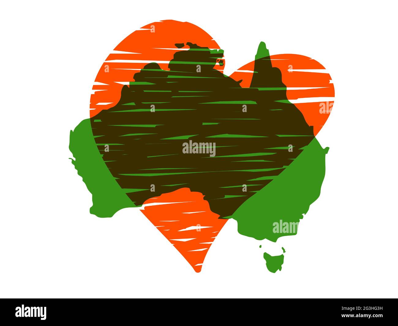 Save Australia vector illustration. Australia continent green ...