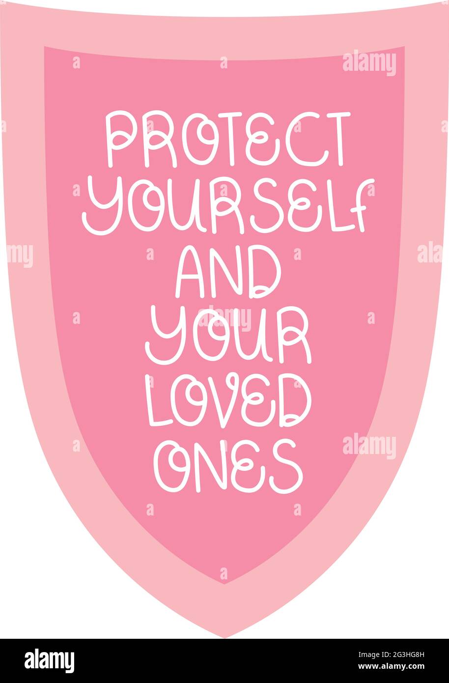 protect yourself text Stock Vector Image & Art - Alamy