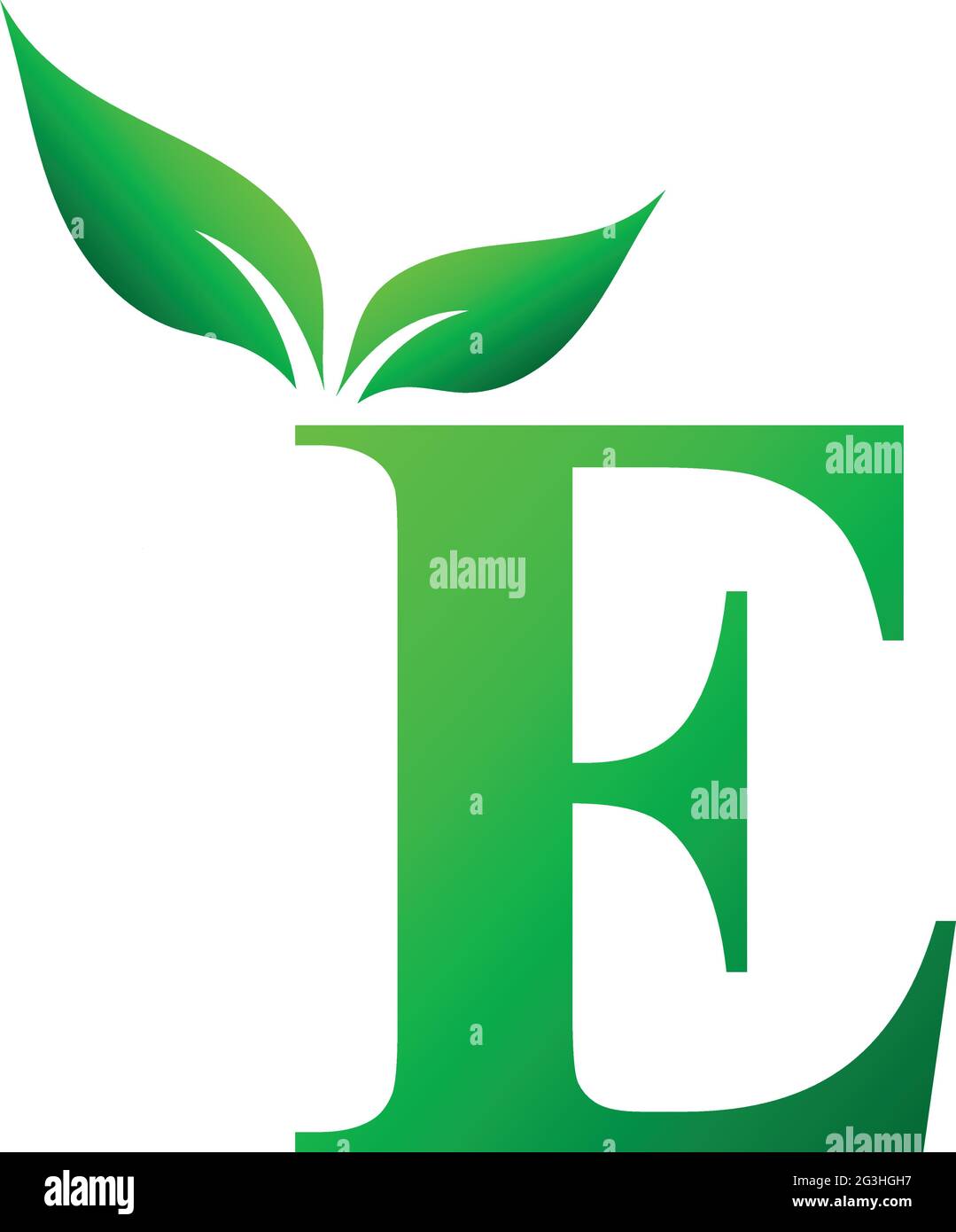 Letter e of the alphabet with leaves hi-res stock photography and ...