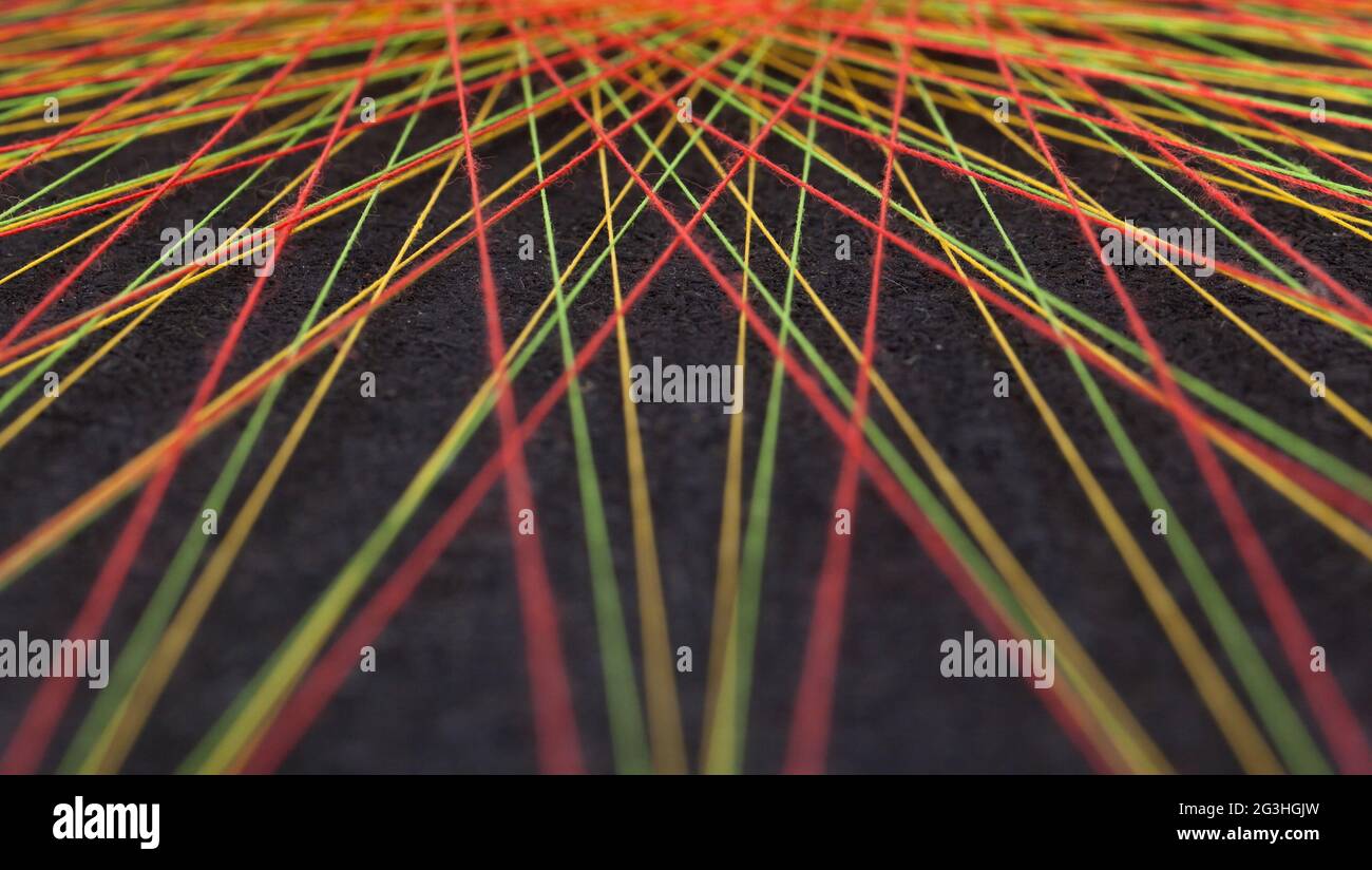 Display of colorful threads Stock Photo - Alamy