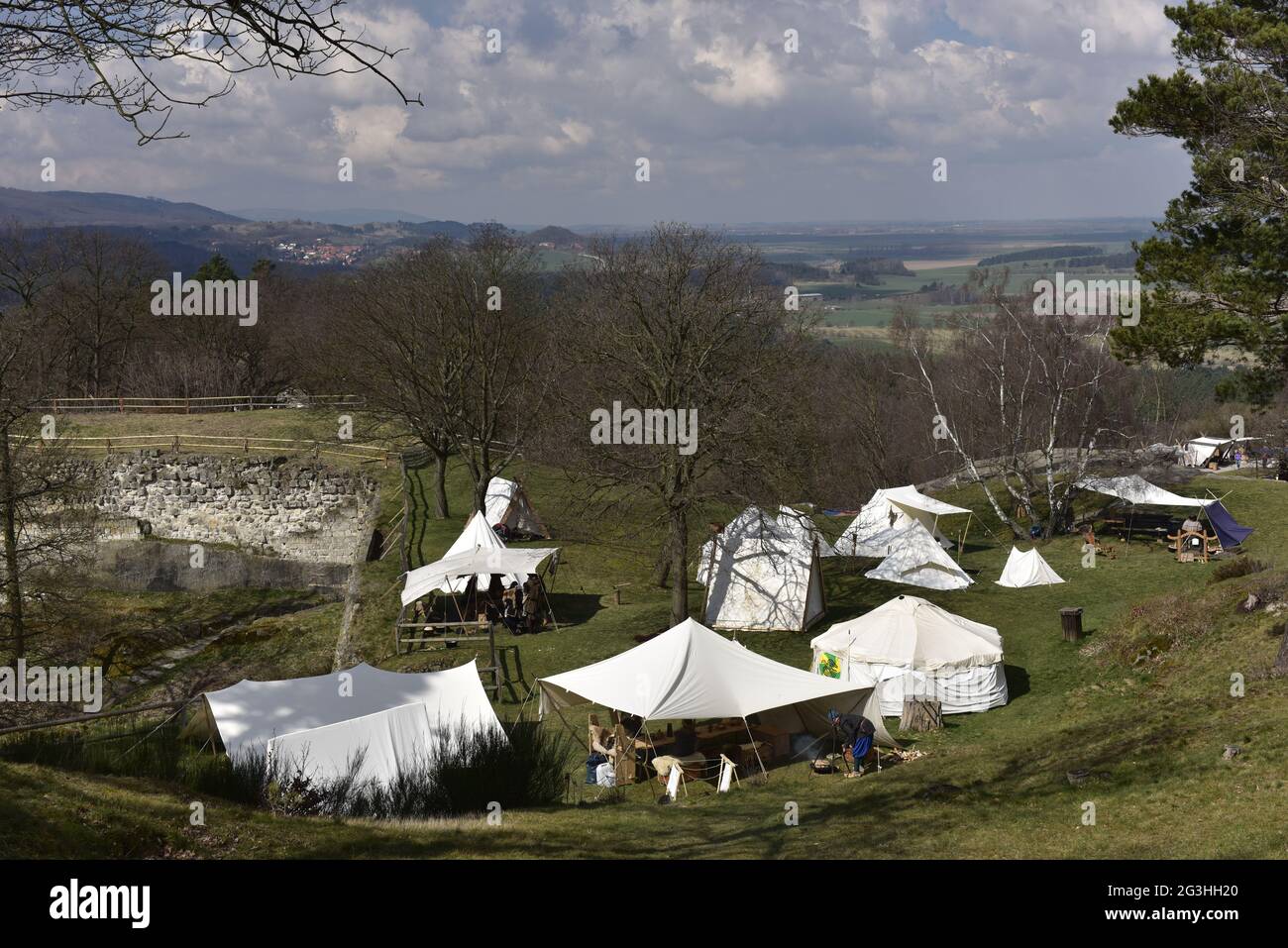 Vikings at Regenstein Castle Stock Photo - Alamy