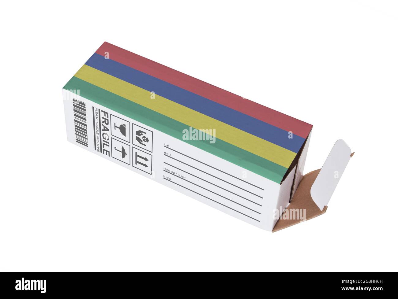 Concept of export - Product of Mauritius Stock Photo - Alamy