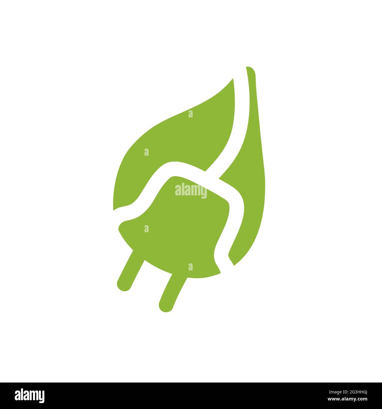 Energy saving symbol. Green sign of recycling, eco, ecology, technology ...