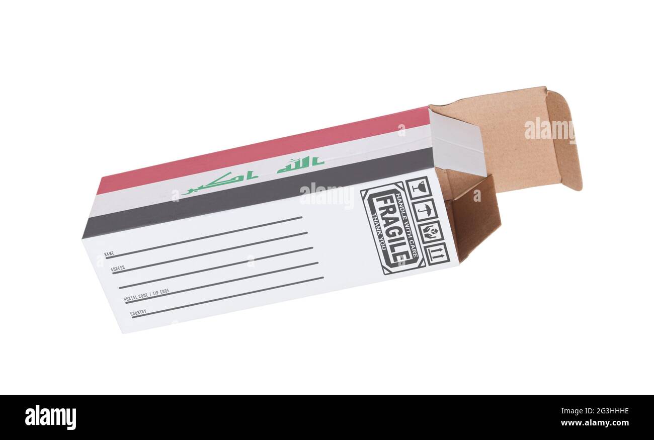 Concept of export - Product of Iraq Stock Photo - Alamy