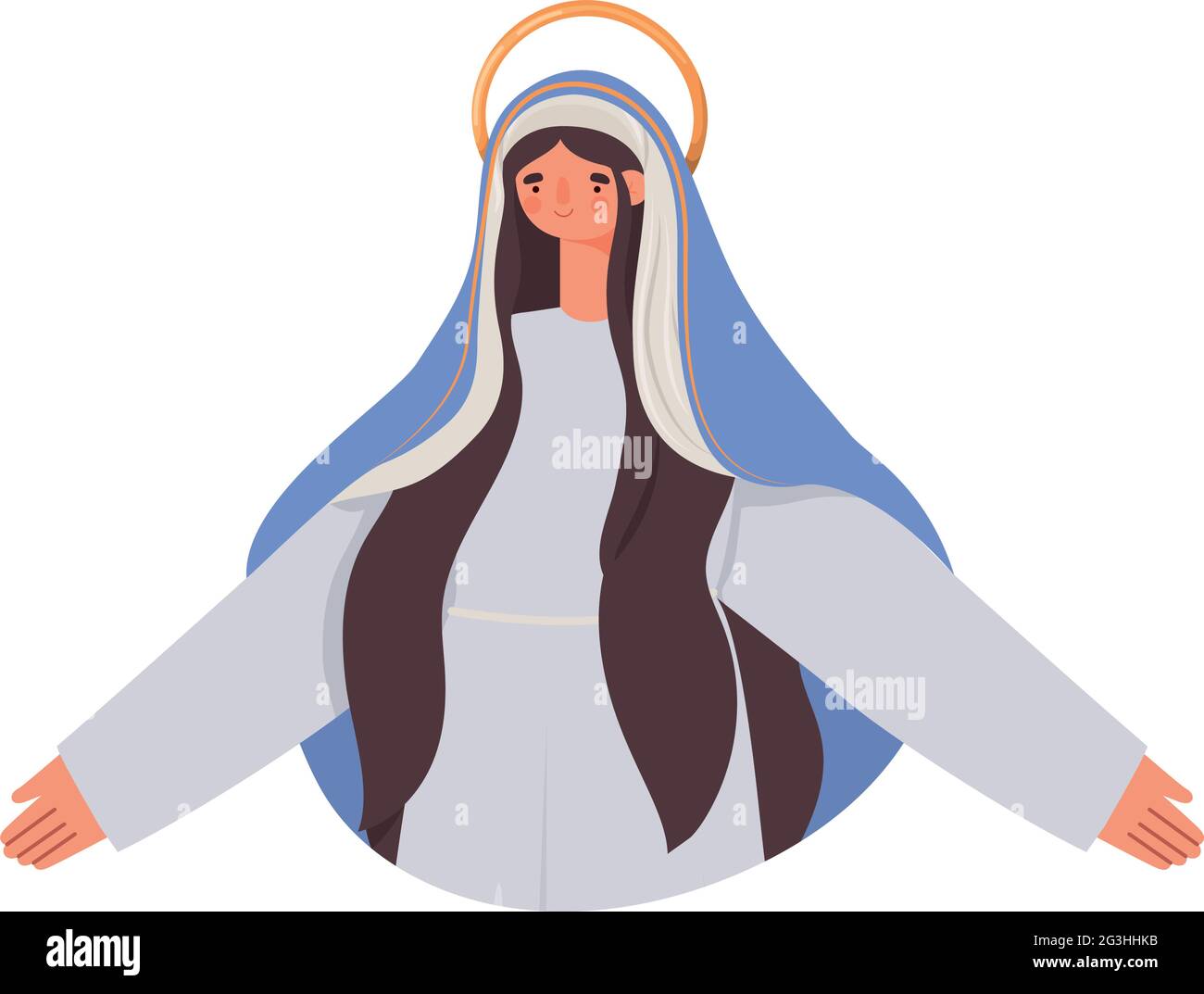 character of sacred mary Stock Vector Image & Art - Alamy