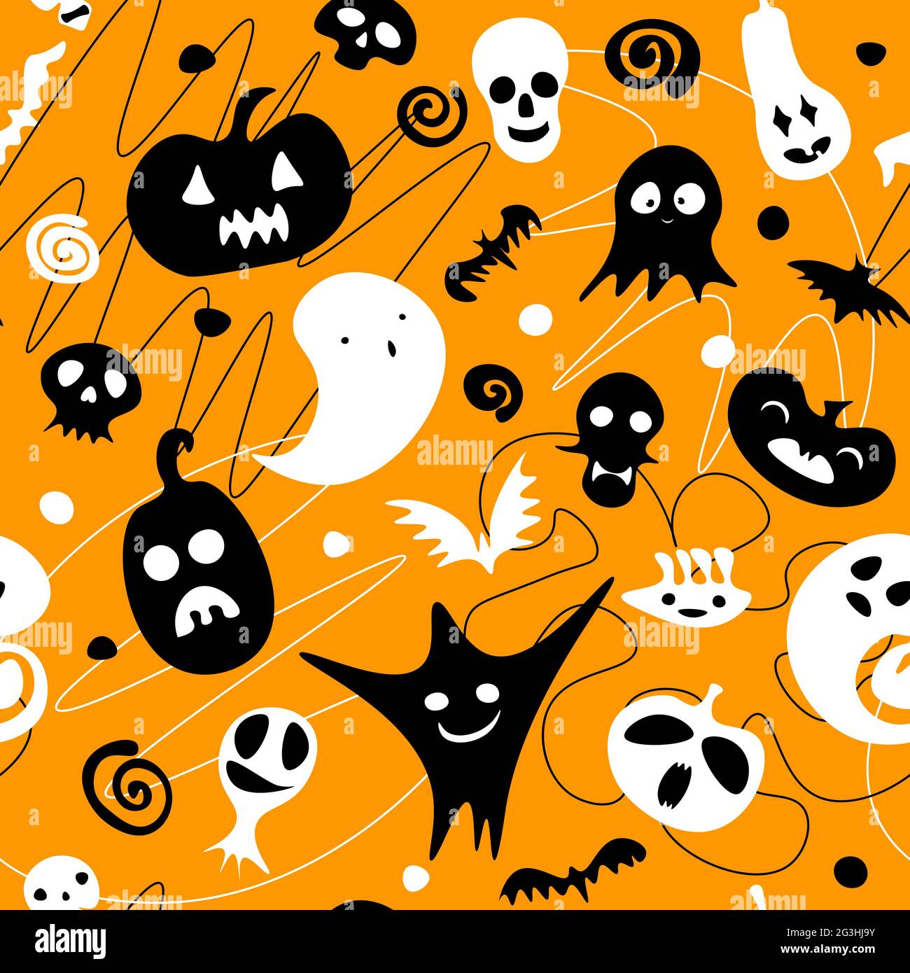 Children drawing on pumpkin Stock Vector Images - Alamy