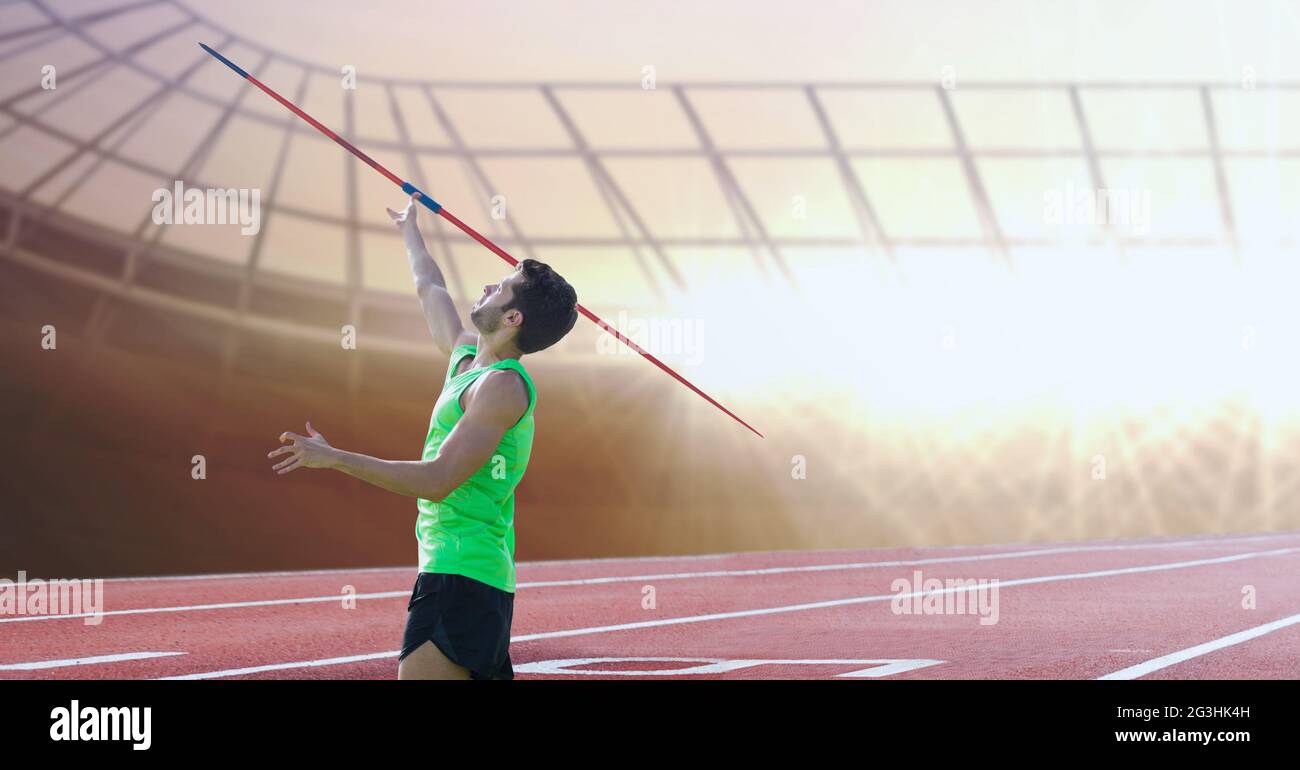 Male athlete with javelin people hi-res stock photography and images ...