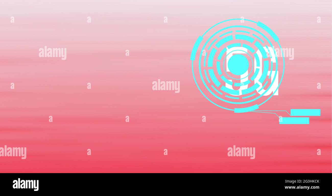 5g text over neon round scanner against pink gradient background Stock ... 5g text over neon round scanner against pink gradient background Stock ...
