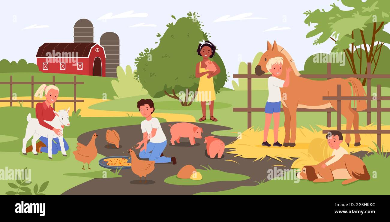 Happy kid holding in Stock Vector Images - Alamy