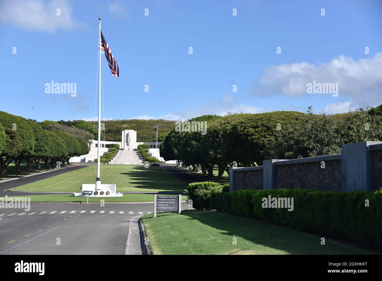 Oahu, HI. U.S.A. 6/5/2021. National Memorial Cemetery of the Pacific ...