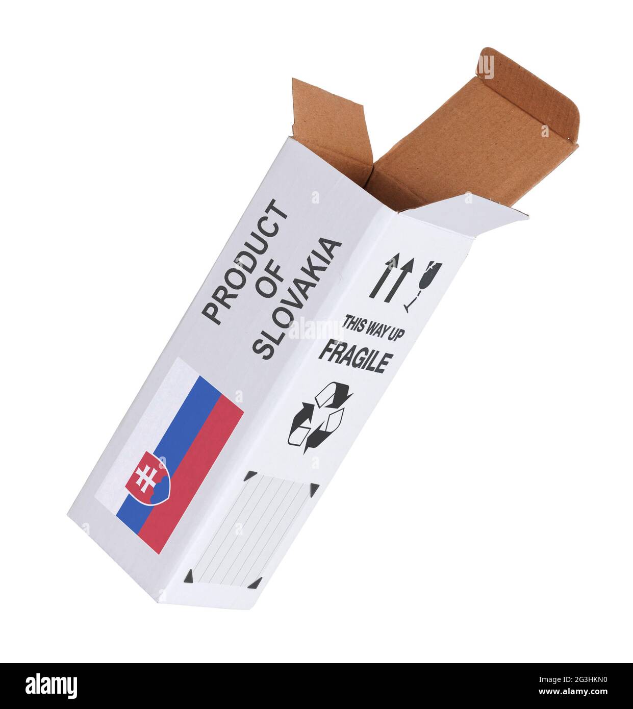 Concept of export - Product of Slovakia Stock Photo - Alamy