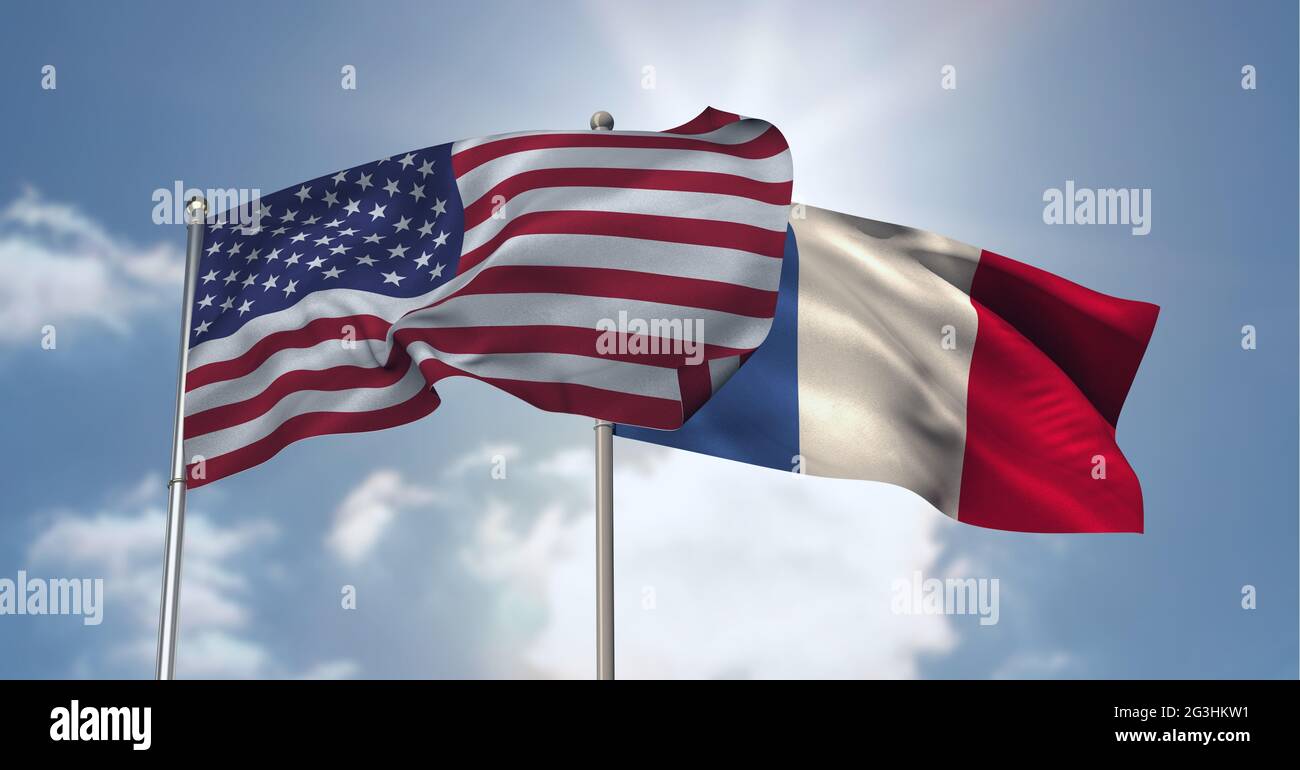American french flag hi-res stock photography and images - Alamy
